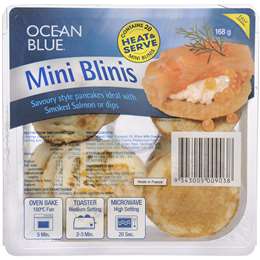 Ocean Blue Mini Blinis 168g | Woolworths