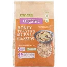 Macro Honey Toasted Muesli With Seeds 500g | Woolworths