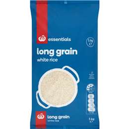 Woolworths White Rice Long Grain 5kg | Woolworths