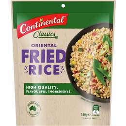 Continental Classics Fried Rice Oriental Family Pack 180g | Woolworths