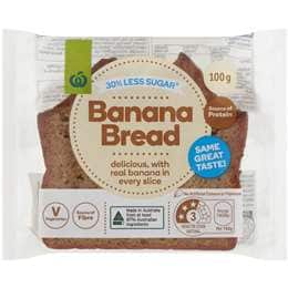 Woolworths Banana Bread Slices Less Sugar 100g | Woolworths