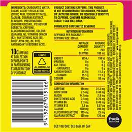 V Energy Drink Raspberry Lemonade 500ml | Woolworths