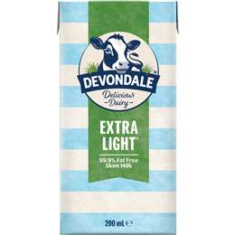 Devondale Skim Milk Long Life Uht Milk 200ml X 6 Pack | Woolworths