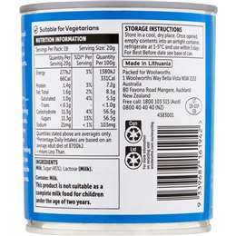Woolworths Sweetened Condensed Milk 397g | Woolworths