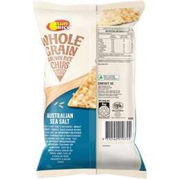 Sunrice Brown Rice Chips Sea Salt 150g | Woolworths