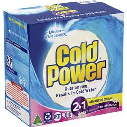 Cold Power 2in1 Laundry Detergent Powder With Fabric Softener 900g ...