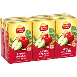 Golden Circle Fruit Drinks Lunch Box Poppers Multipack Apple Splash ...