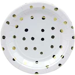 Armada Metallic Paper Side Plates Assorted 10 Pack | Woolworths