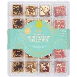 Woolworths Gold Premium Mini Dessert Selection 20 Pack | Woolworths