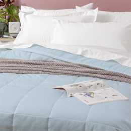 D'Decor Home Sofia Cotton Jacquard Comforter Set Queen Bed Sky 500TC | Woolworths