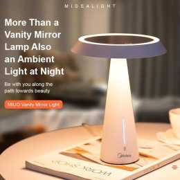 Midea LED 2 in 1 Makeup Mirror Table Light Up Lamp White | Woolworths