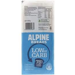 Alpine Breads Lower Carb Bread 600g | Woolworths