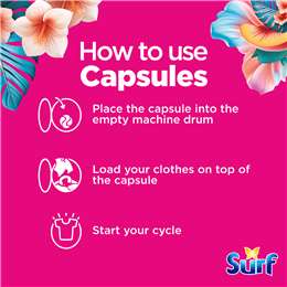 Surf Laundry Capsules Tropical 18 Pack | Woolworths