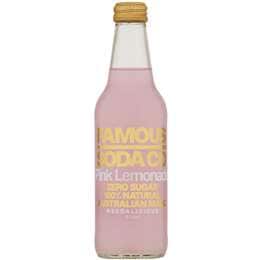 Famous Soda Co Pink Lemonade 330ml | Woolworths