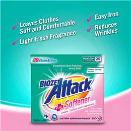 Biozet Attack Plus Softener Powder 1kg | Woolworths