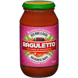 Raguletto Pasta Sauce Red Wine Basil 500g | Woolworths