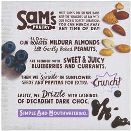 Sam's Pantry Blueberry Almond Nut Bar 5 Pack | Woolworths