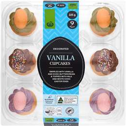 Woolworths Decorated Vanilla Easter Cupcakes 9 Pack | Woolworths
