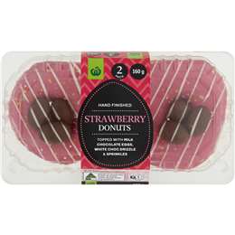 Woolworths Easter Strawberry Donuts 2 Pack | Woolworths
