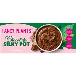 Fancy Plants Plant Based Chocolate Silky Pot 95g X2 Pack | Woolworths