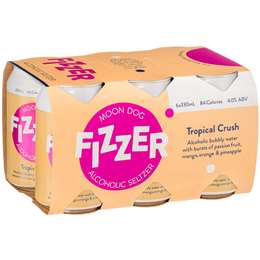 Moon Dog Fizzer Alcoholic Seltzer Tropical Crush Can 330ml | Woolworths