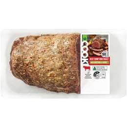 Woolworths Cook Beef Rump Mini Roast With Mustard & Herbs 350g - 650g ...