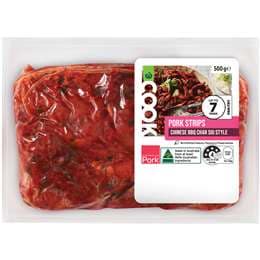 Woolworths Cook Pork Strips Chinese Bbq Char Su Style 500g | Woolworths