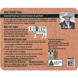 Woolworths Beef Short Ribs 800g - 1.5kg | Woolworths