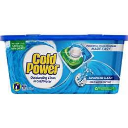 Cold Power Regular Laundry Detergent Capsules 30 Pack | Woolworths