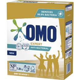 Omo Expert Anti-bacterial 1.8kg | Woolworths