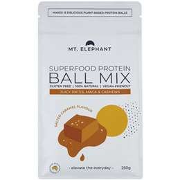 Mt Elephant Superfood Protein Ball Mix Salted Caramel 250g | Woolworths