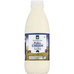 Woolworths Full Cream Milk Milk 1l | Woolworths