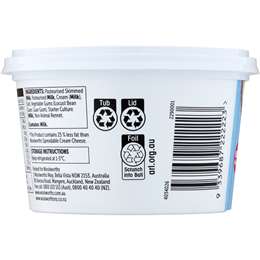 Woolworths Spreadable Light Cream Cheese 250g | Woolworths