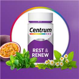 Centrum Benefit Blend Rest & Renew With Passionflower & Magnesium 50 ...