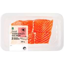 Woolworths Salmon Portions Skin Off 2 Pack | Woolworths