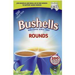 Bushells Round Tea Bags 200 Pack | Woolworths