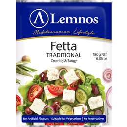 Lemnos Traditional Fetta 180g | Woolworths
