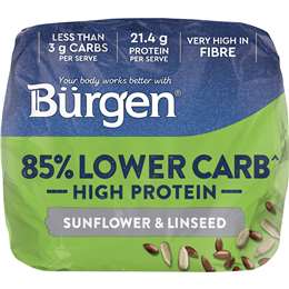 Burgen Lower Carb High Protein Sunflower & Linseed Bread Loaf 660g ...