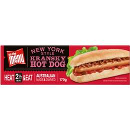 On The Menu New York Style Kransky Hot Dog 170g | Woolworths