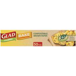 Glad To Be Green Compostable Brown Bake & Cooking Paper 50m | Woolworths