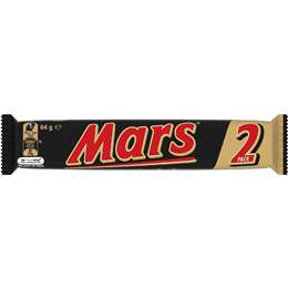 Mars Milk Chocolate Bar Caramel & Nougat 2 Pieces 64g | Woolworths