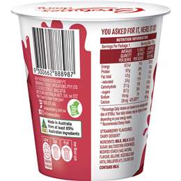 Brownes Yogo Strawberry 170g | Woolworths