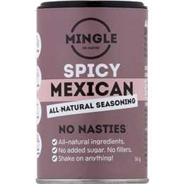Mingle Spicy Mexican All Natural Seasoning 50g | Woolworths