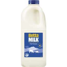 Betta Full Cream Milk 2l | Woolworths