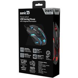 Sonic B Rapid Wired Gaming Mouse Each | Woolworths