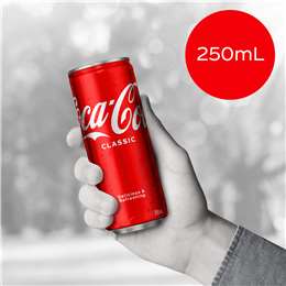 Coca-cola Classic Soft Drink Mini Cans 250mlx 8 Pack | Woolworths