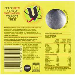 V Energy Raspberry Lemonade Guarana Energy Drink 250mlx 4pack | Woolworths