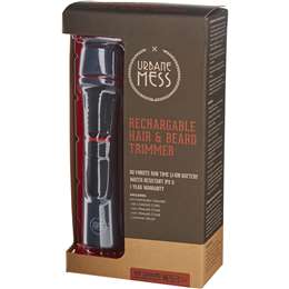 Urbane Mess Rechargeable Hair & Beard Trimmer Each | Woolworths