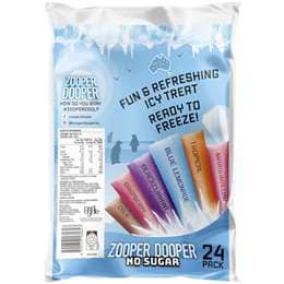 Zooper Dooper No Sugar 24 Pack | Woolworths