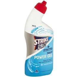 Strike Pro Antibacterial Power Gel Toilet Cleaner Marine Fresh 700ml ...
